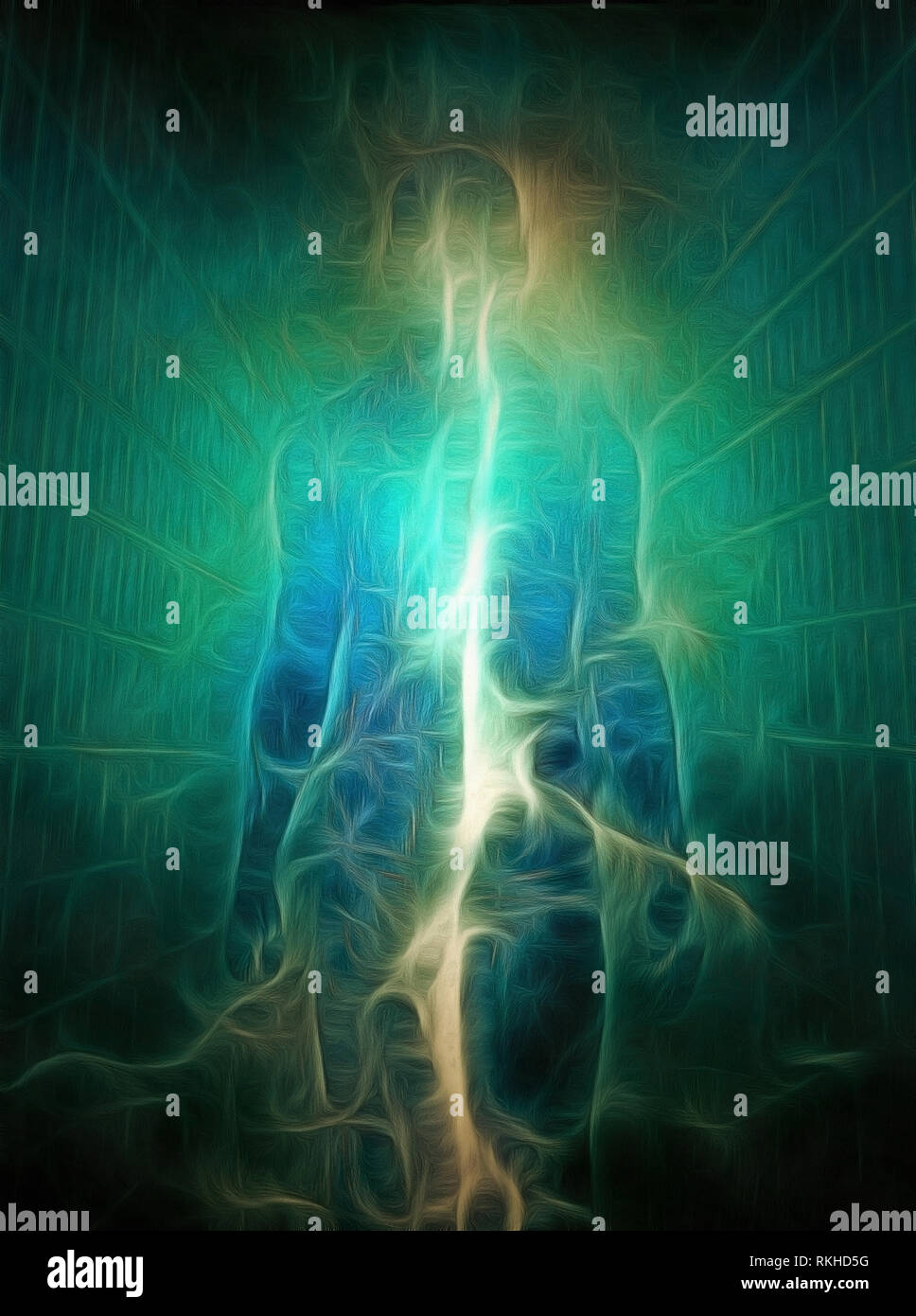 Surrealism energy inside human hi-res stock photography and images - Alamy