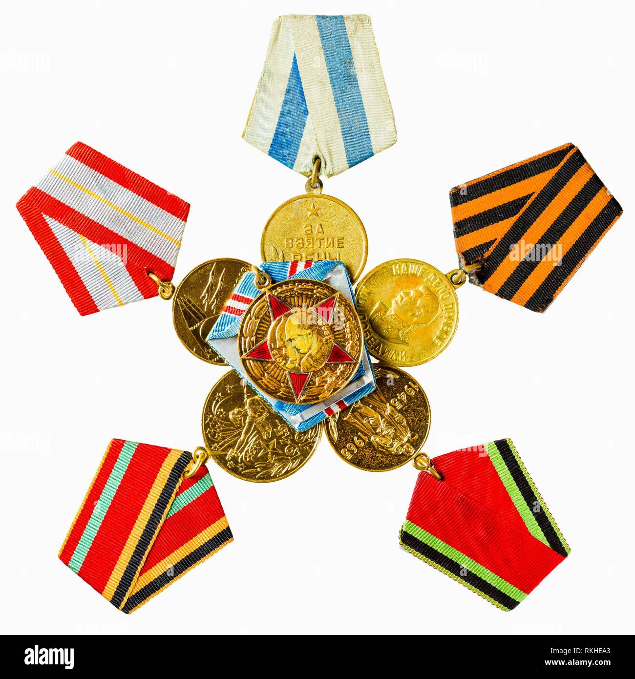 Soviet medals hi-res stock photography and images - Alamy