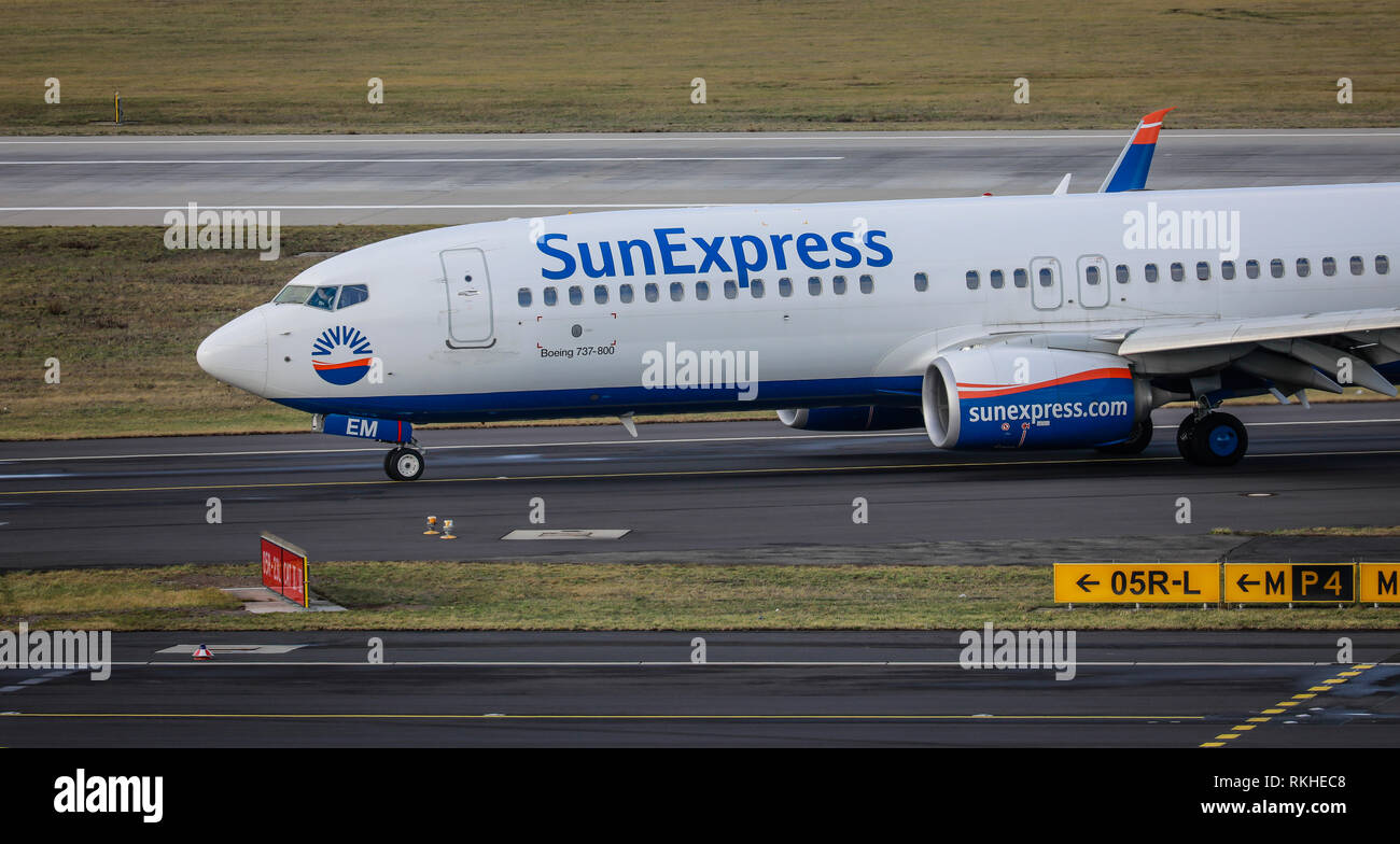 Duesseldorf, North Rhine-Westphalia, Germany - SunExpress aircraft ...