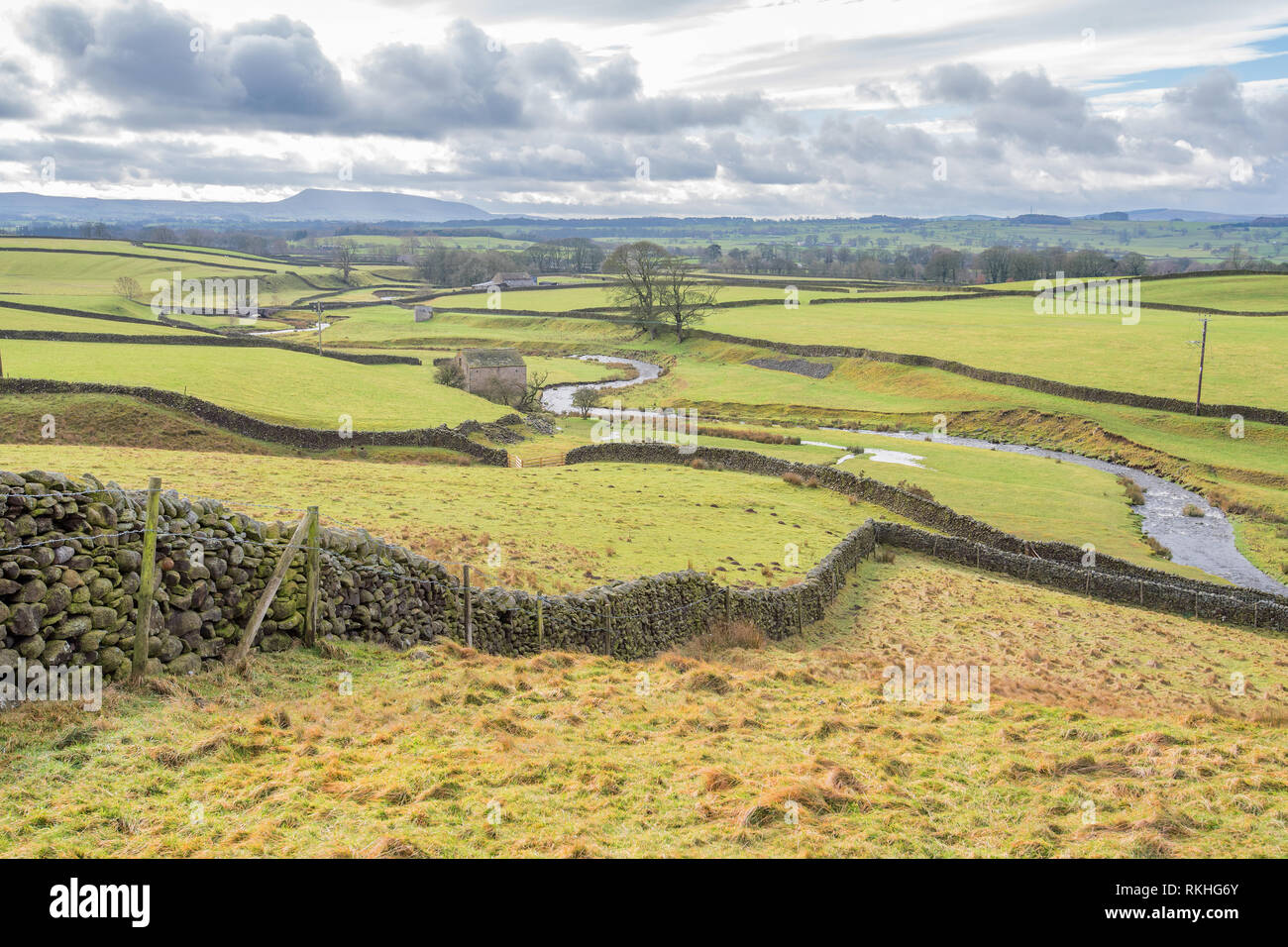 Long Preston Beck Stock Photo - Alamy