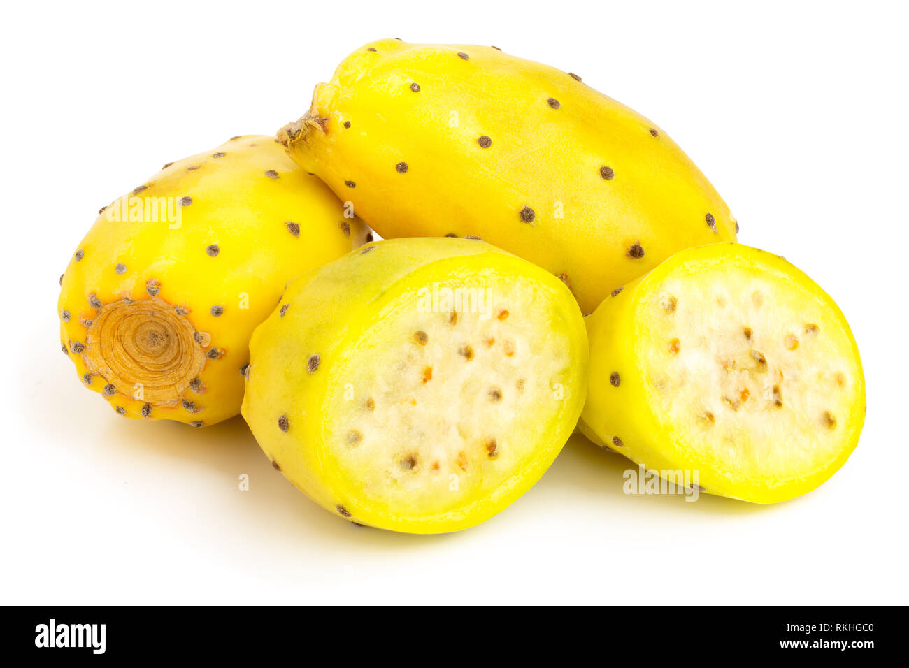 Prickly pear cactus plant opuntia ficus indica Cut Out Stock Images ...