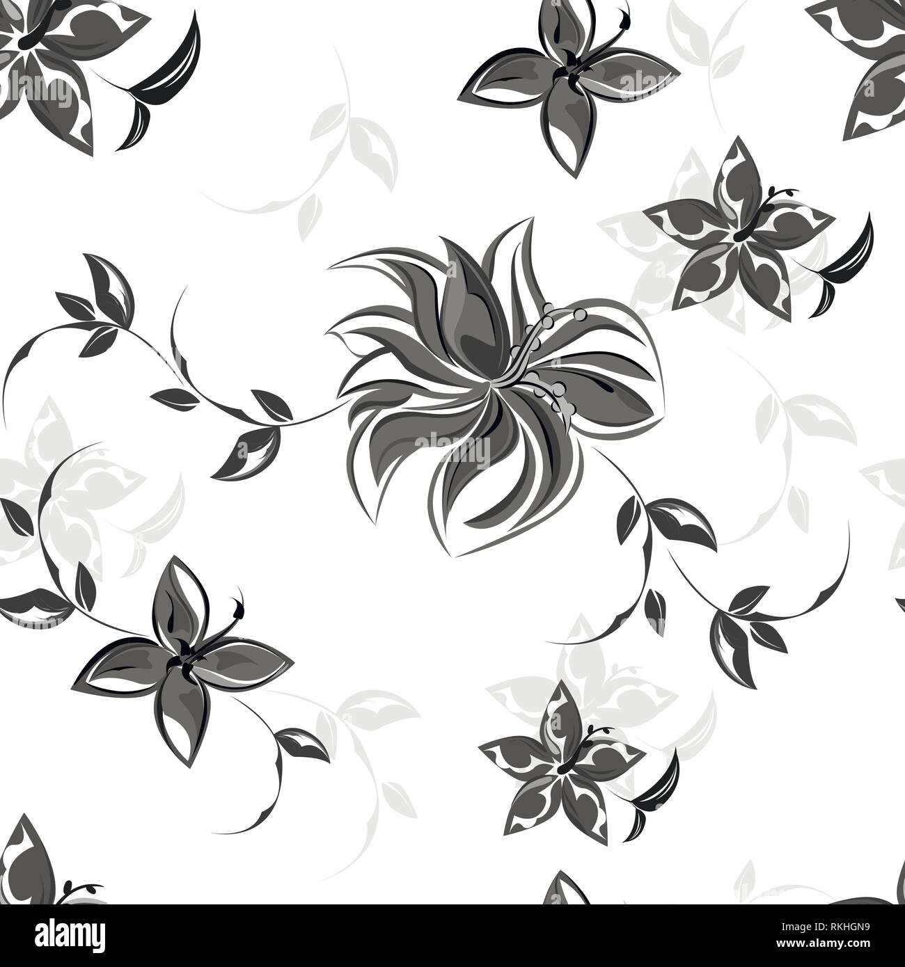 Little pink flowers background Stock Vector Images - Alamy