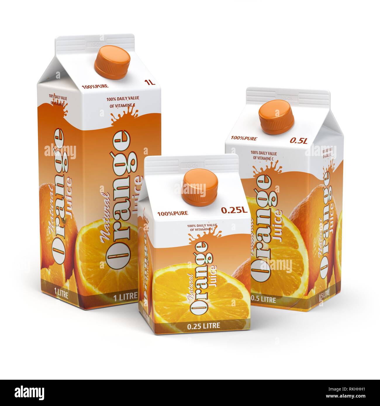 Orange juice carton Cut Out Stock Images & Pictures - Alamy