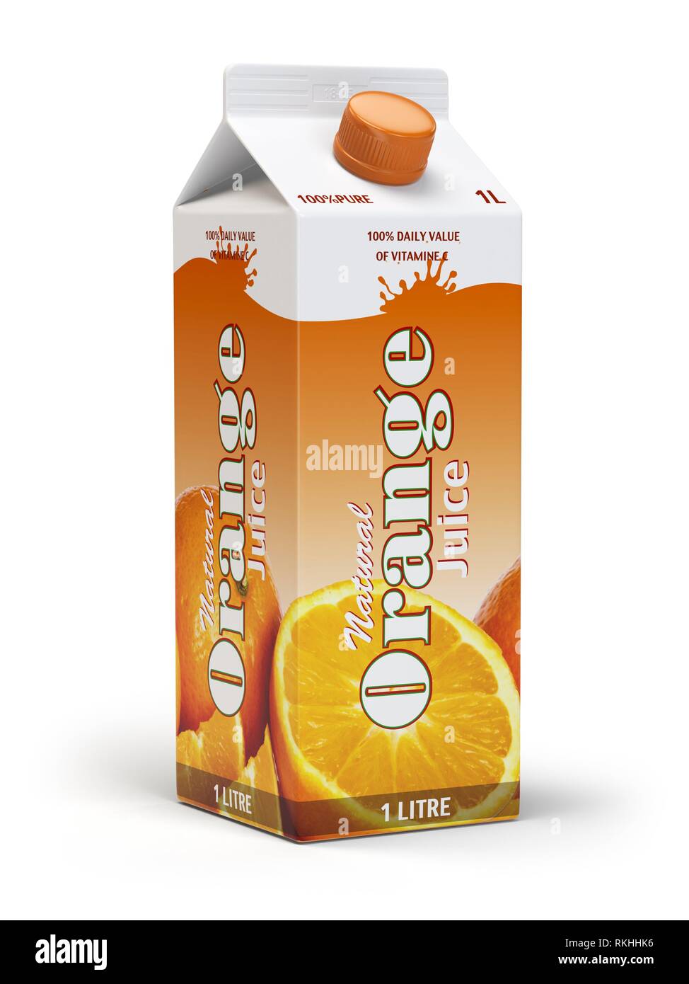 Carton orange juice isolated hi-res stock photography and images - Alamy
