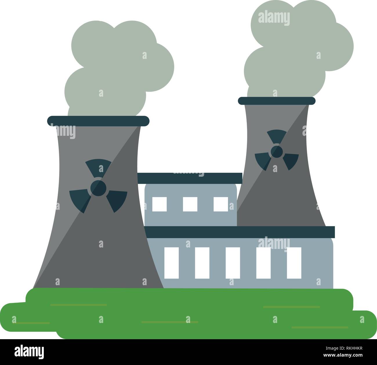 Nuclear industrial plant Stock Vector Image & Art - Alamy