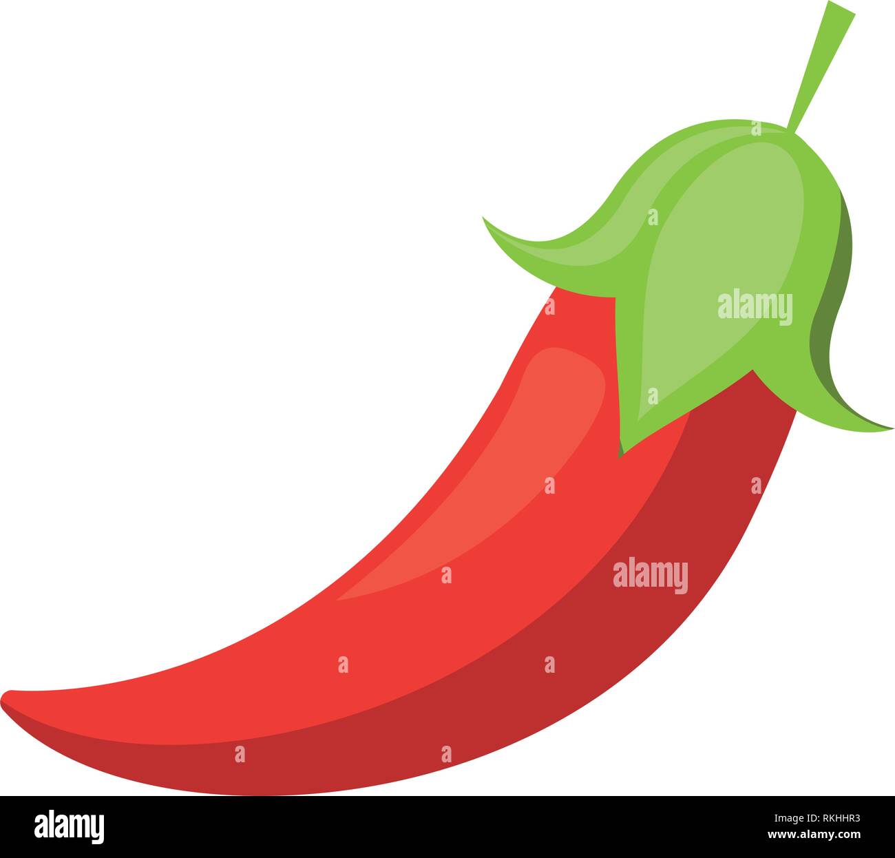 chilli fresh vegetable cartoon Stock Vector Image & Art - Alamy