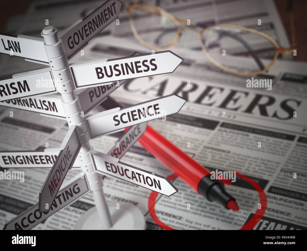 Career direction occupation hi-res stock photography and images - Alamy