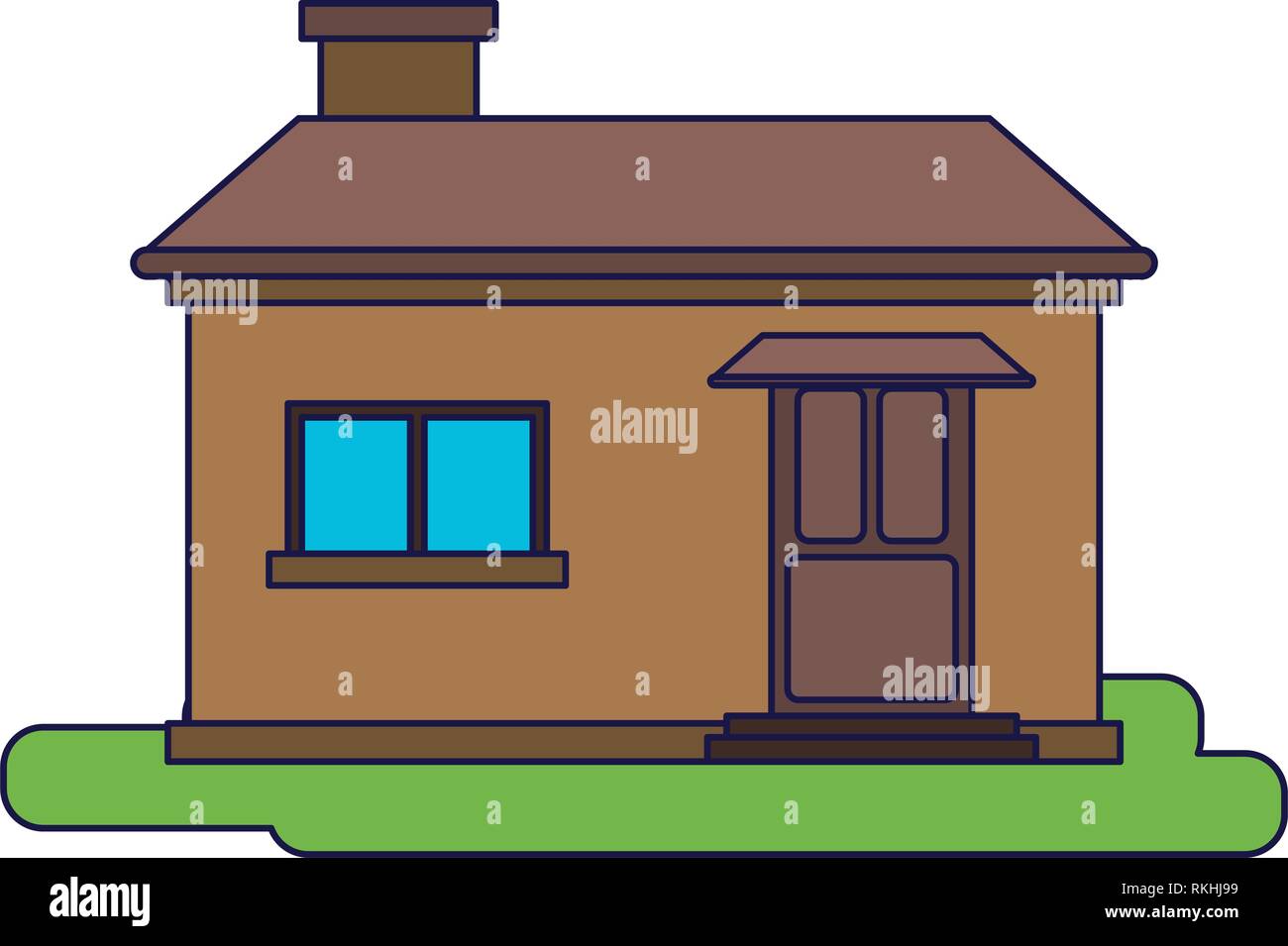 House real estate cartoon isolated Stock Vector Image & Art - Alamy