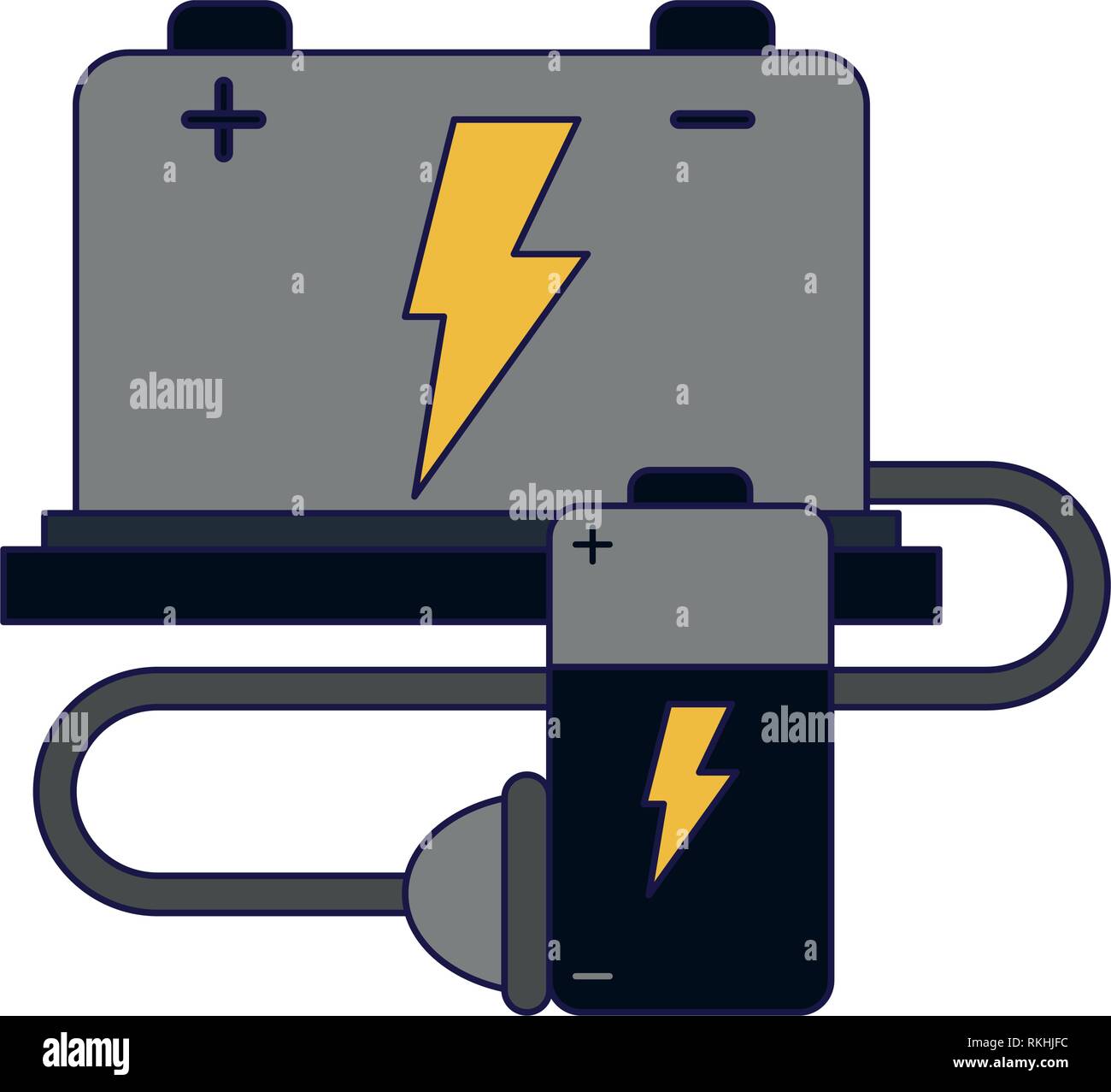 Car wires Stock Vector Images - Alamy