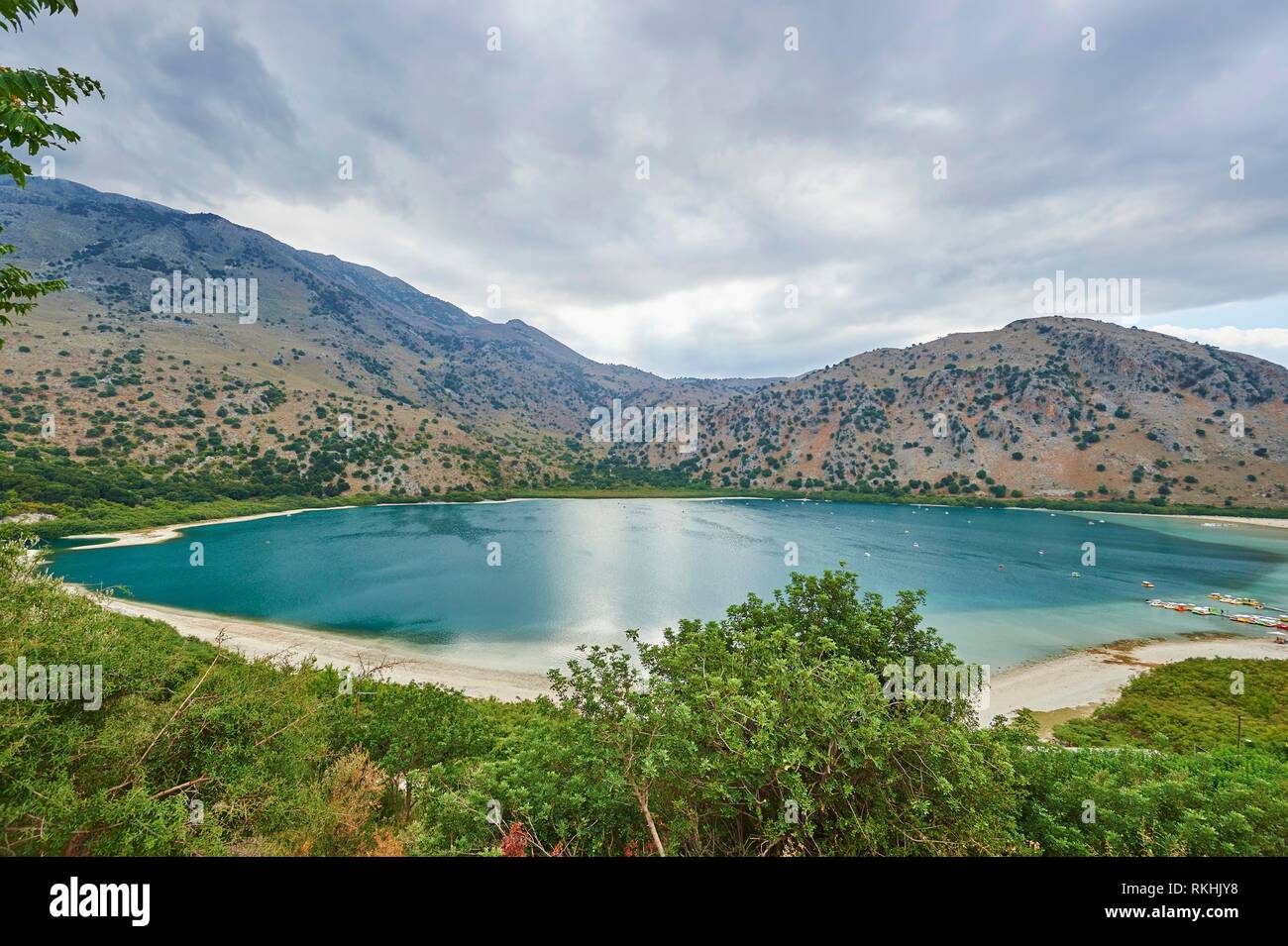 Lake kournas crete hi-res stock photography and images - Alamy
