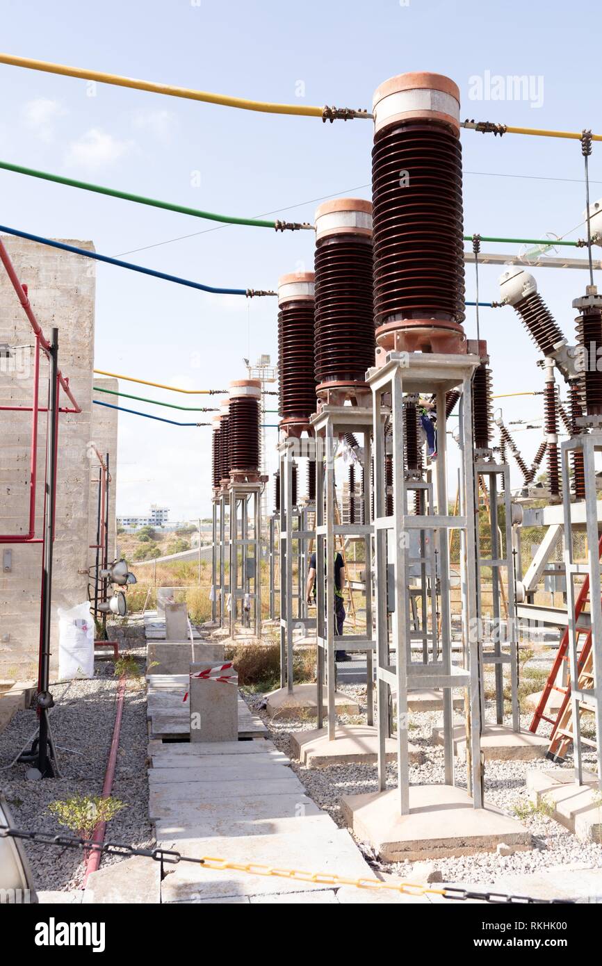 Ceramic insulator substation hi-res stock photography and images - Alamy