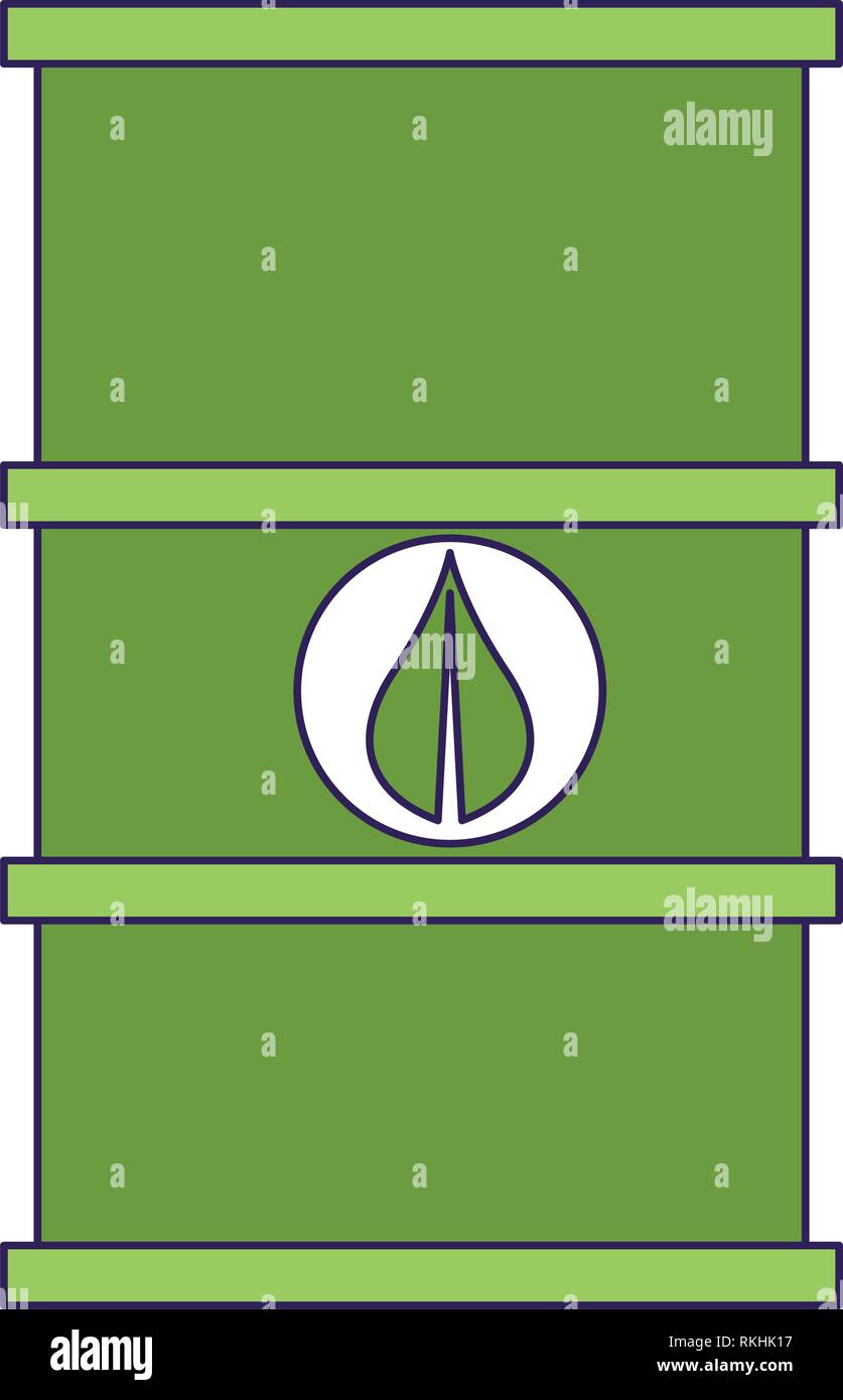 green fuel barrel symbol blue lines Stock Vector Image & Art - Alamy