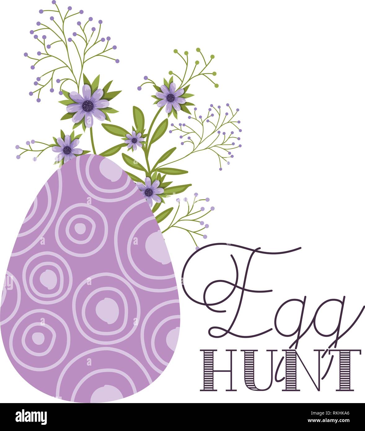 egg hunt label isolated icon Stock Vector Image & Art - Alamy