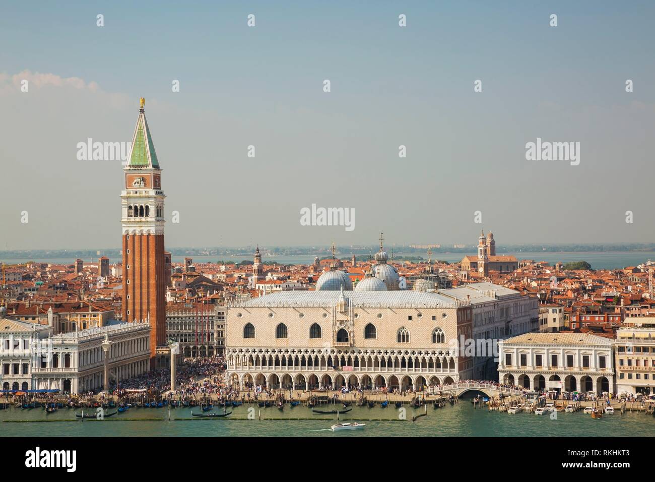 Top view of National Library of St Mark's or Biblioteca Nazionale ...