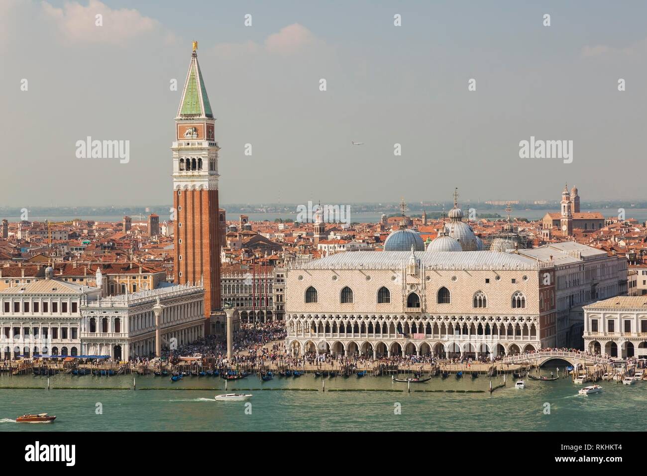 Top view of National Library of St Mark's or Biblioteca Nazionale ...