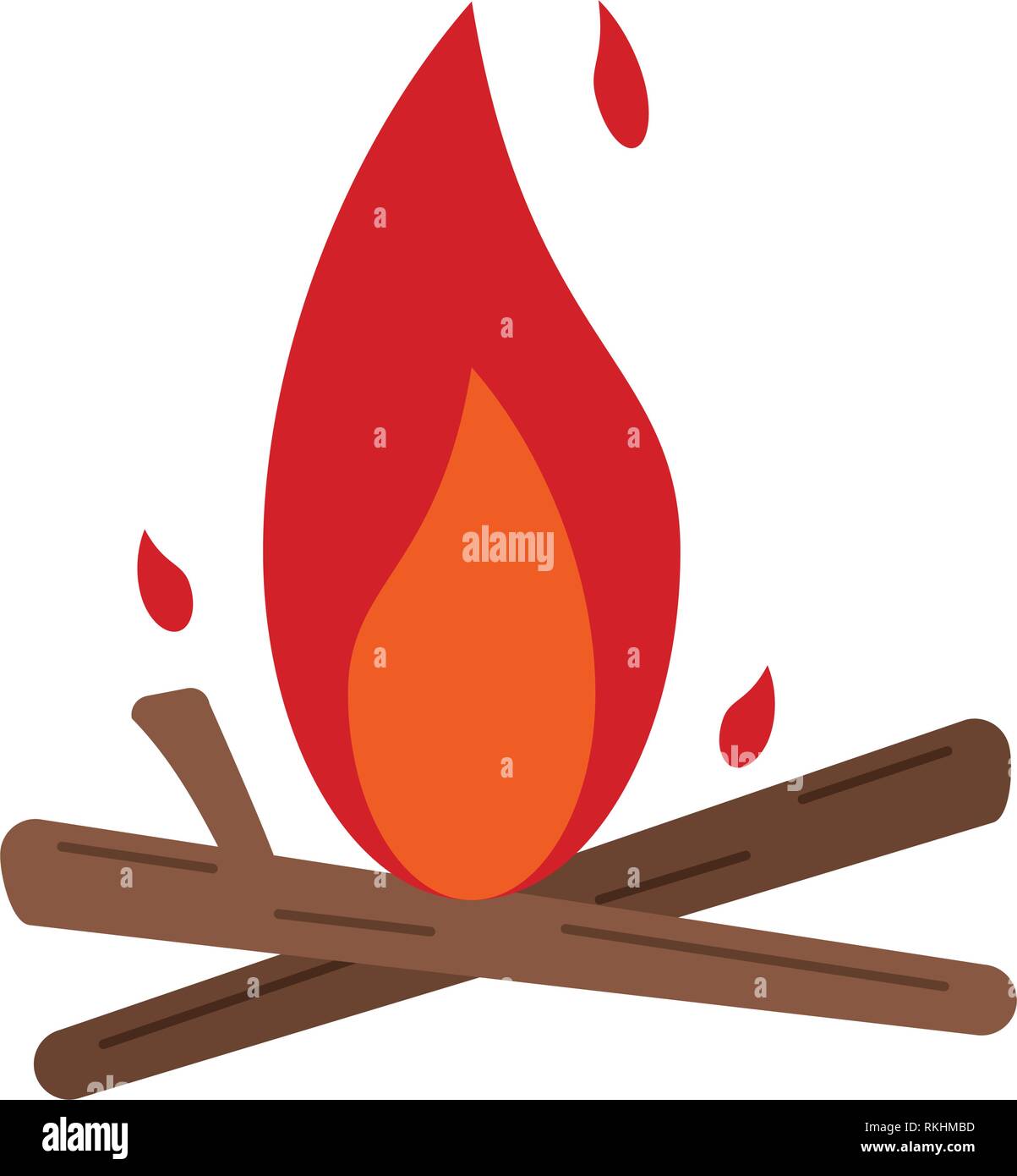 bonfire with woods Stock Vector Image & Art - Alamy