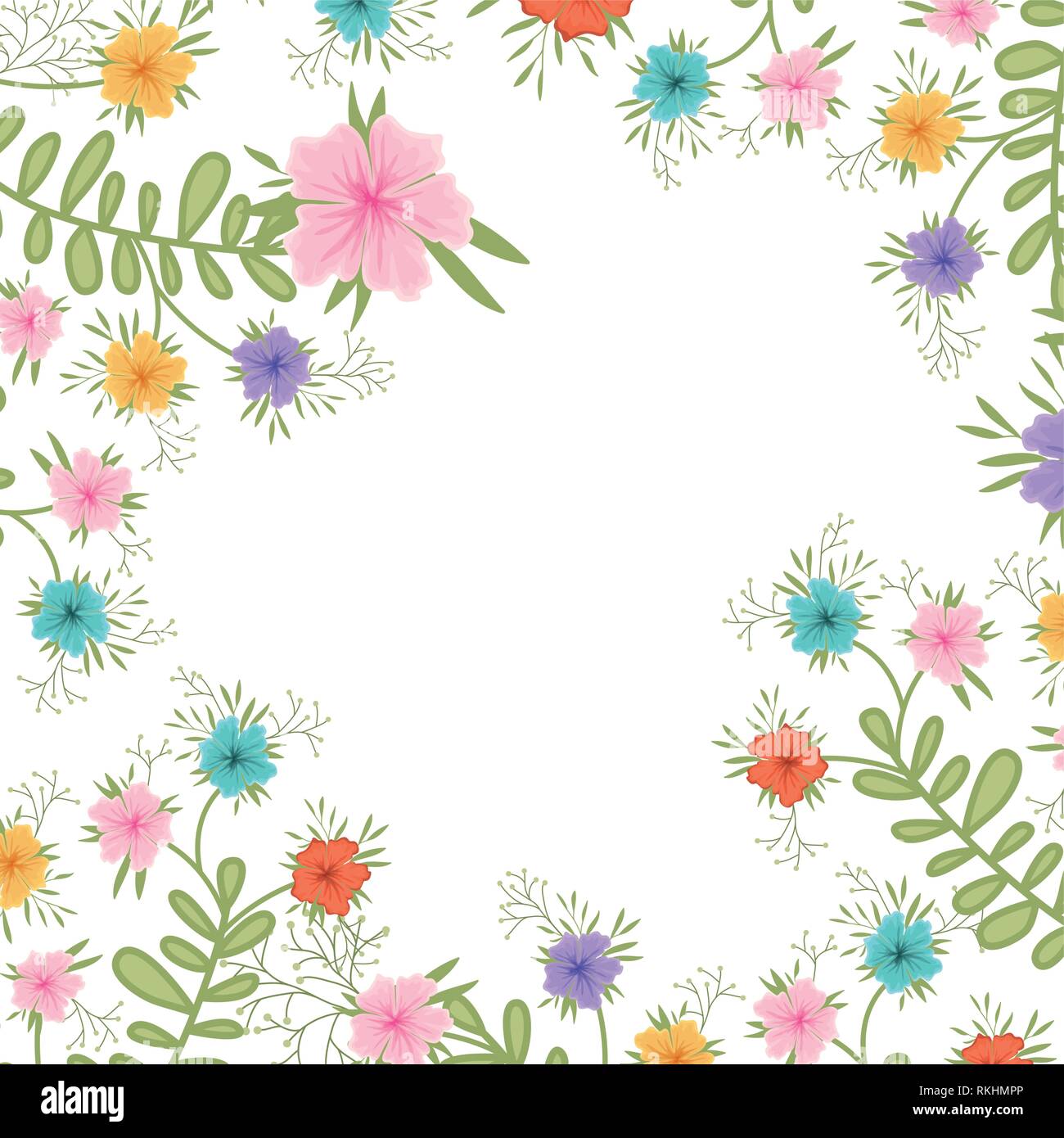 flowers pattern isolated icon Stock Vector Image & Art - Alamy