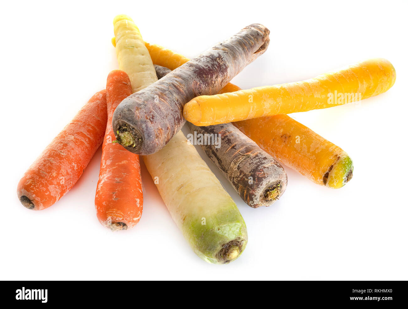 colorful carrot in front of white background Stock Photo - Alamy