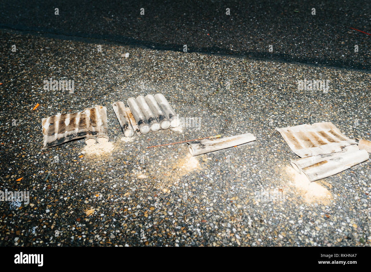 Burnt fireworks hi-res stock photography and images - Alamy