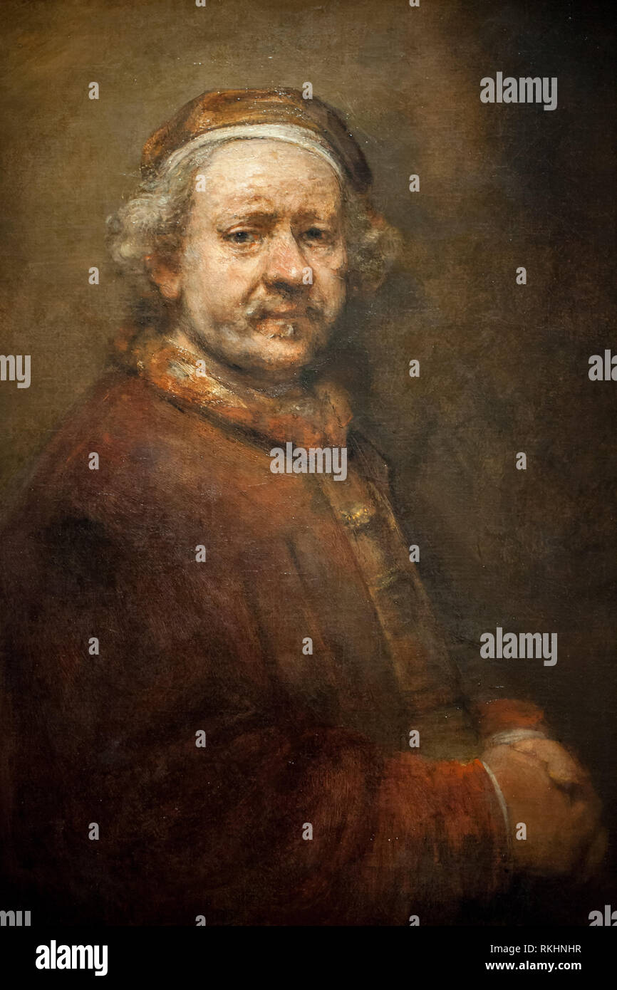 Self Portrait (1658) - Late Rembrandt exposition held in 2015 in ...