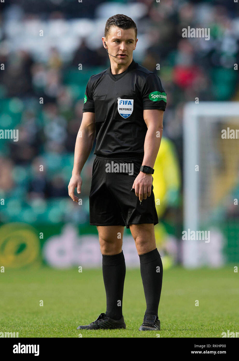 Referee Nick Walsh during the William Hill Scottish Cup fifth round ...