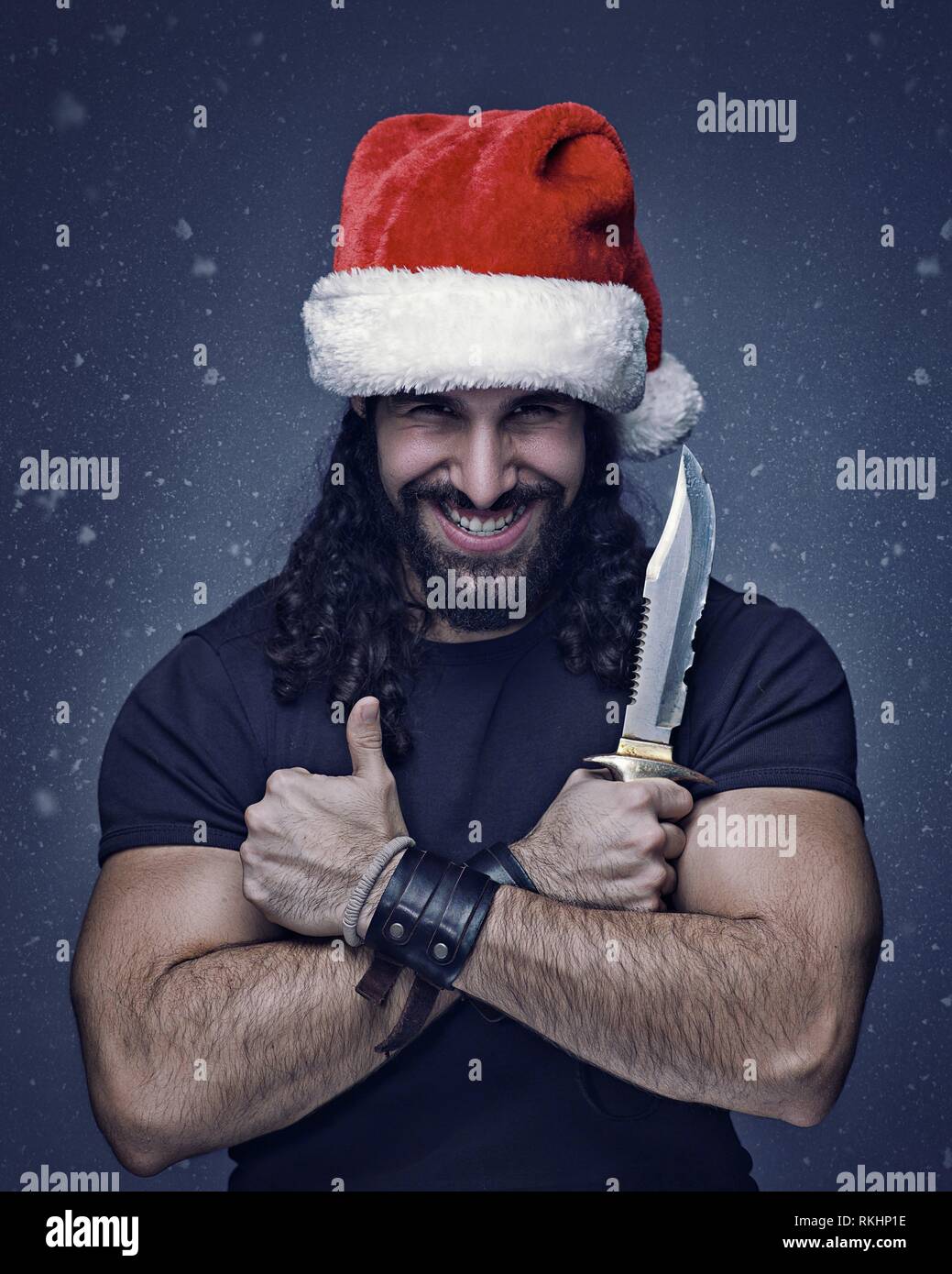 Brutal santa hi-res stock photography and images - Alamy