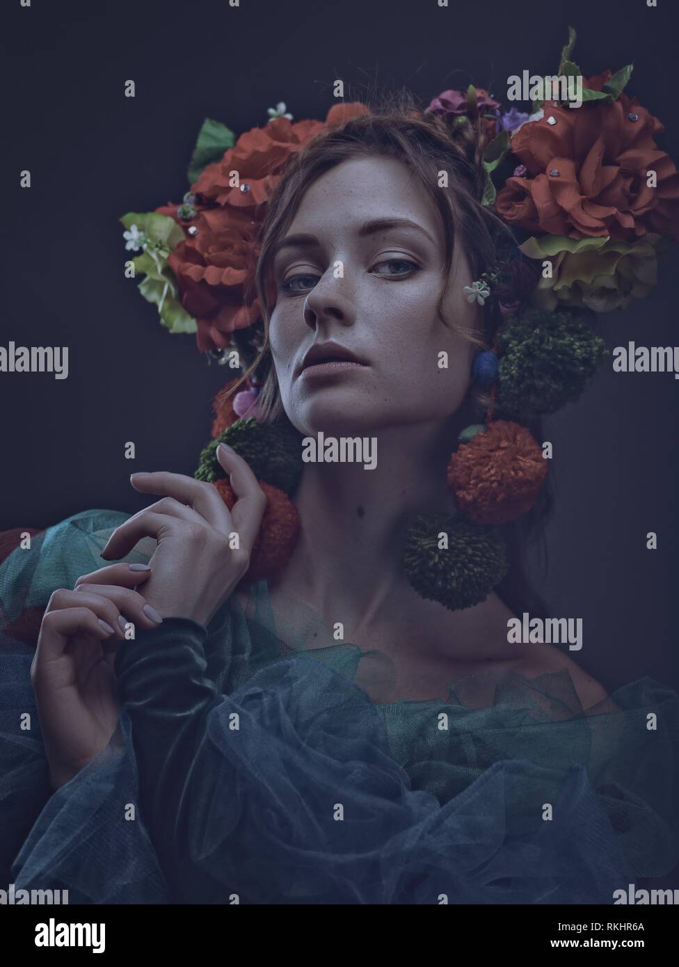 Woman With Folk Art High Resolution Stock Photography and Images - Alamy