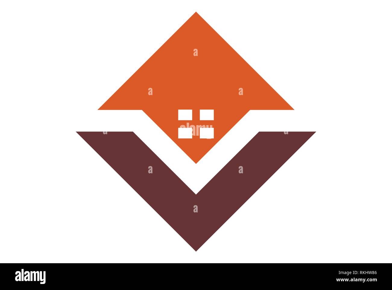home residence abstract letter v logo icon Stock Vector Image & Art - Alamy