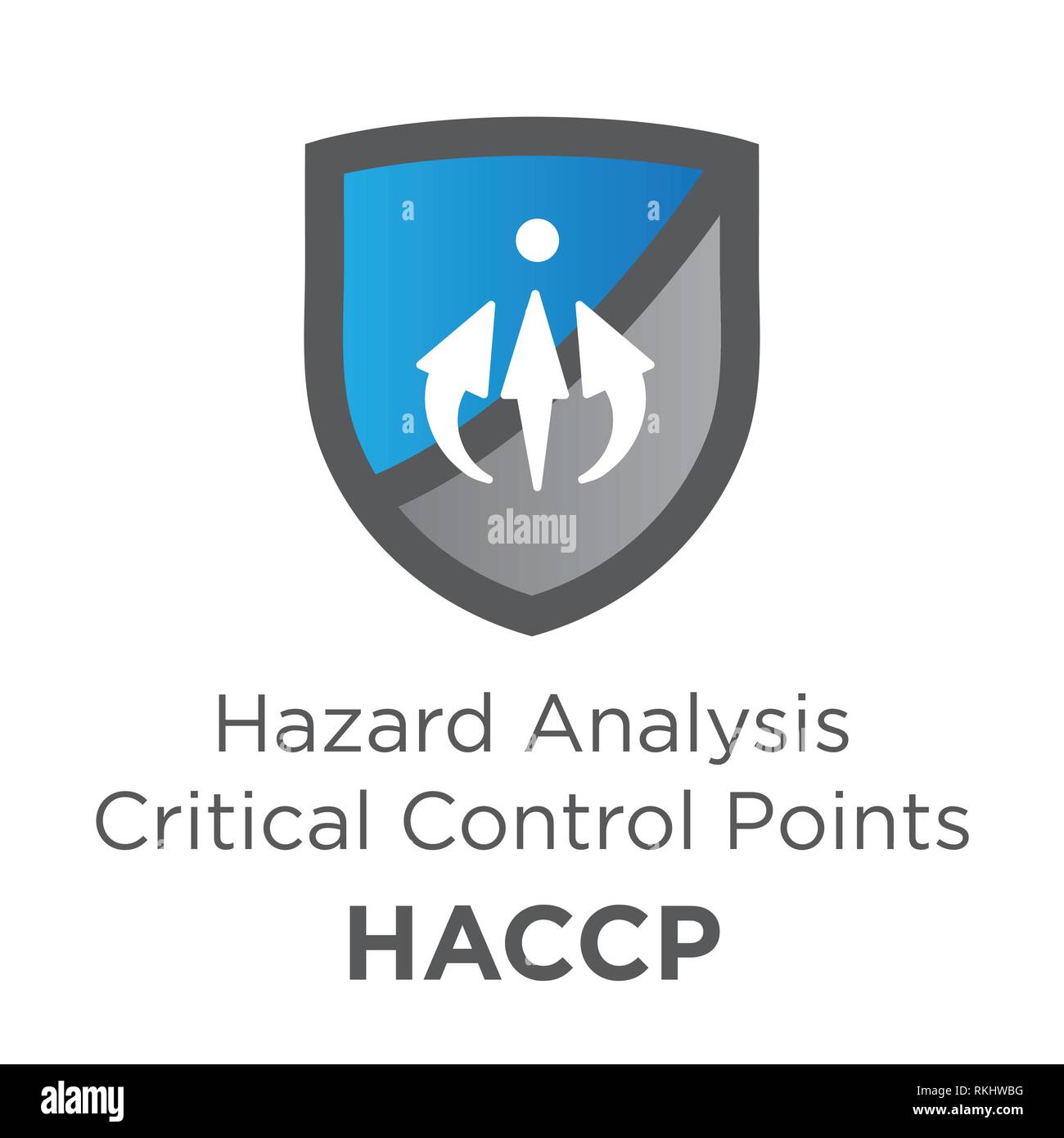 HACCP | Hazard Analysis Critical Control Points icon with award or ...