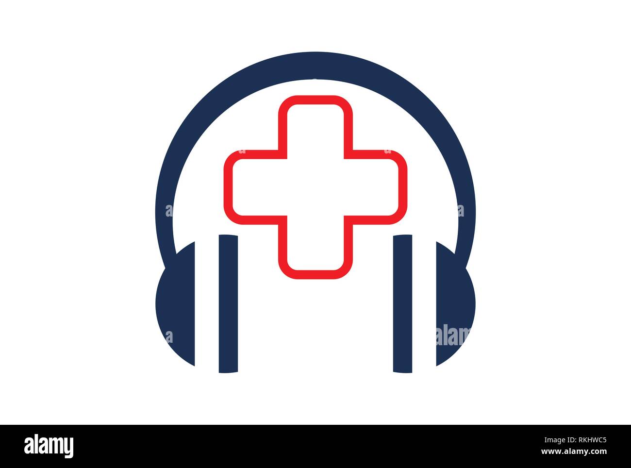 headphone clinic music logo icon Stock Vector Image & Art - Alamy