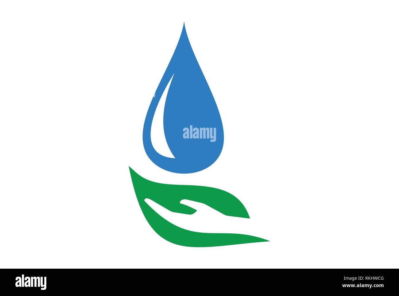 hand water nature logo icon Stock Vector Image & Art - Alamy
