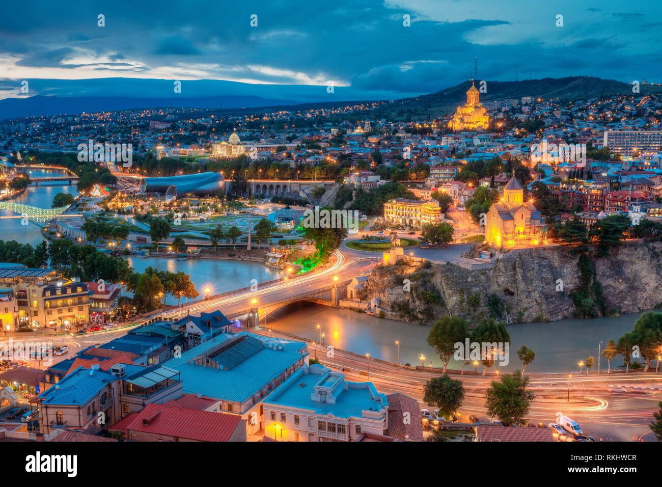 Bridge of metekhi hi-res stock photography and images - Alamy