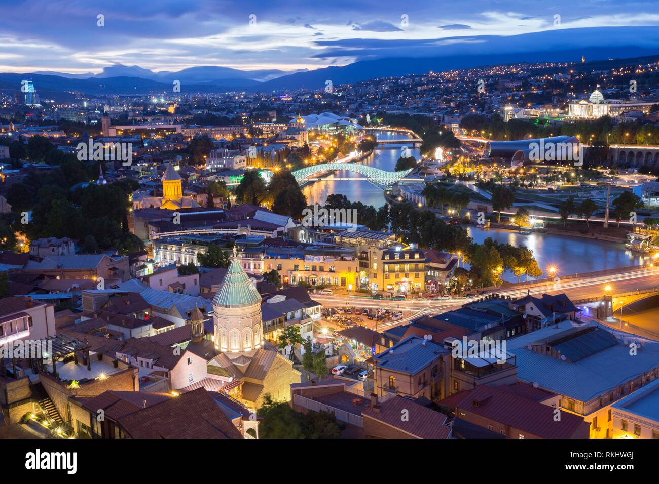 Bridge of metekhi hi-res stock photography and images - Alamy