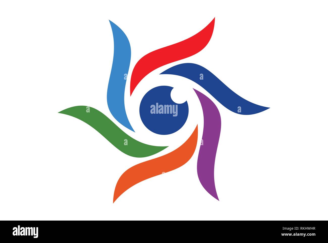eye vision color logo icon Stock Vector Image & Art - Alamy