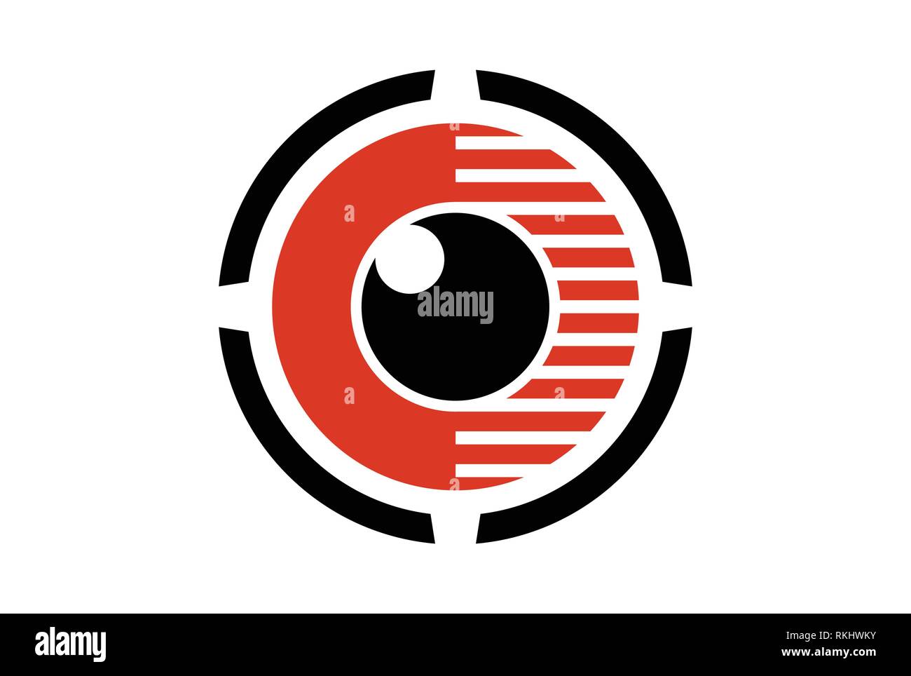 eye lens abstract logo icon Stock Vector Image & Art - Alamy