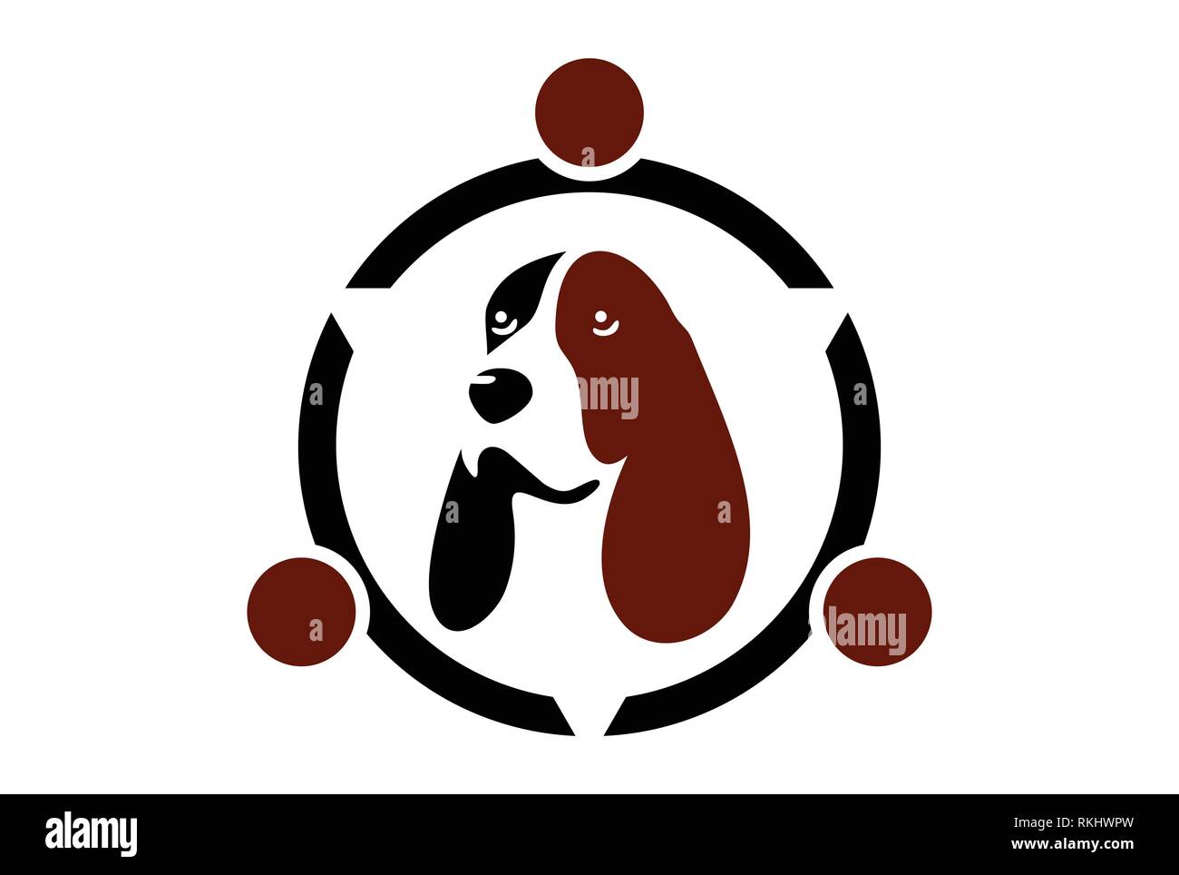 dog logo concept icon vector Stock Vector Image & Art - Alamy