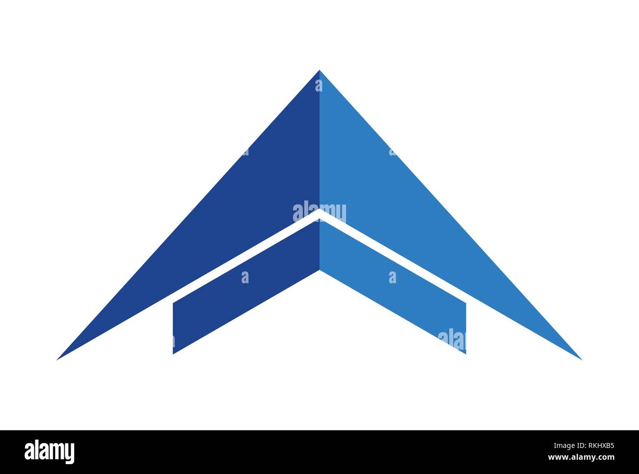 arrow up abstract building logo icon Stock Vector Image & Art - Alamy