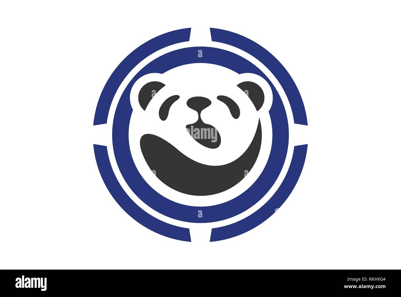 abstract panda icon logo concept Stock Vector Image & Art - Alamy