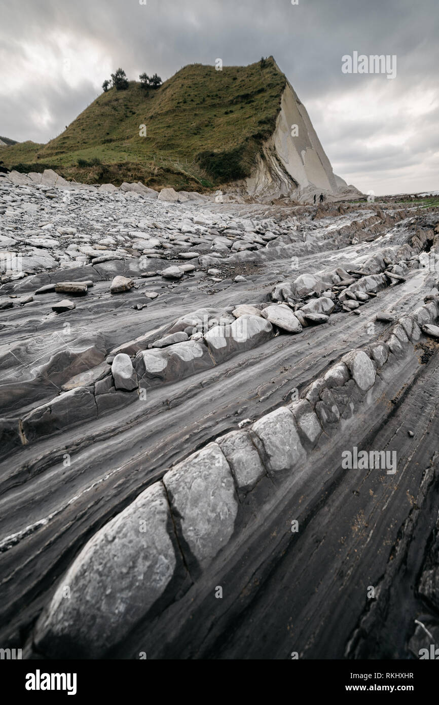 Landscape of rough stone shore Stock Photo - Alamy