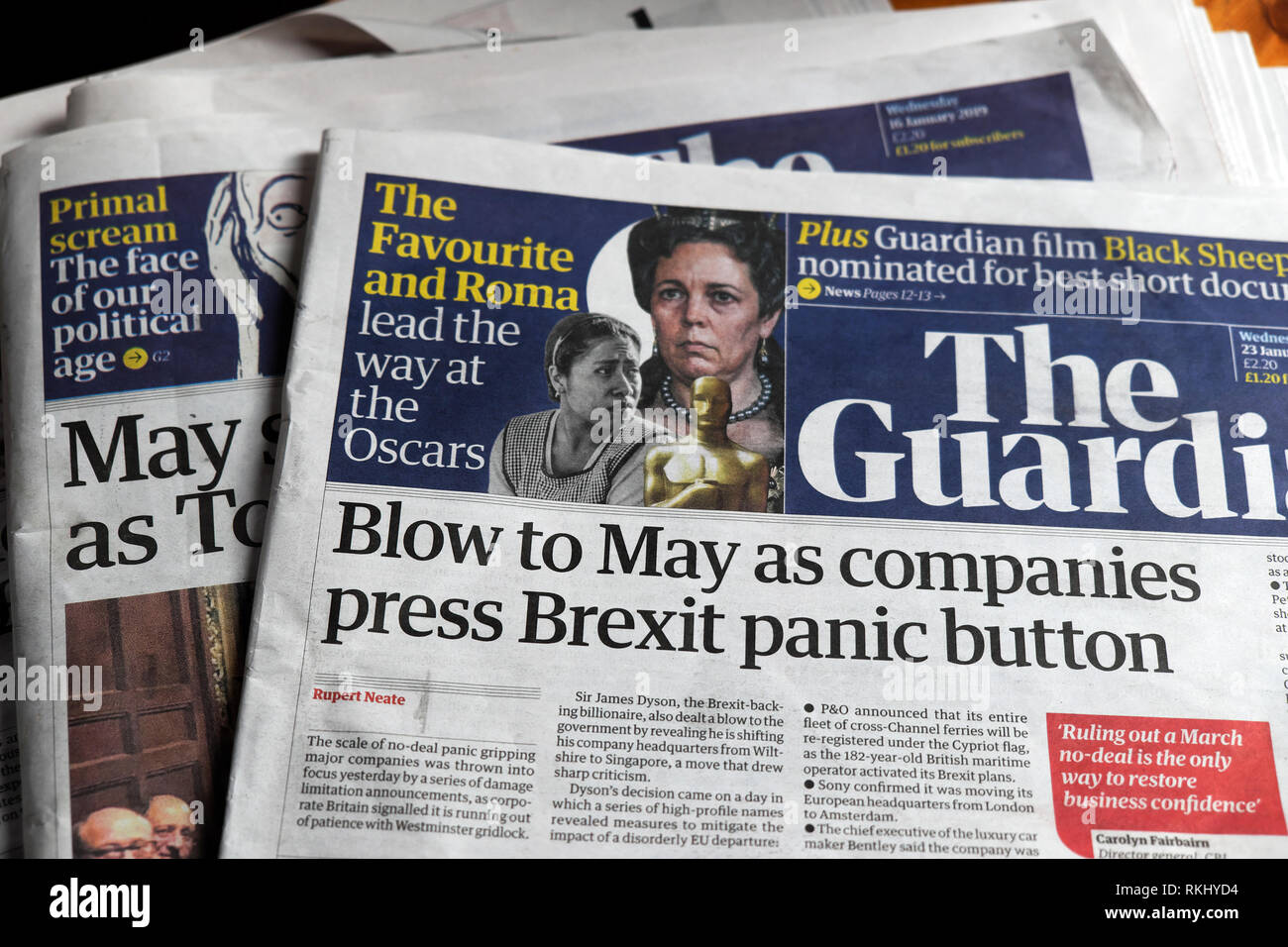 British press guardian newspaper front hi-res stock photography and ...