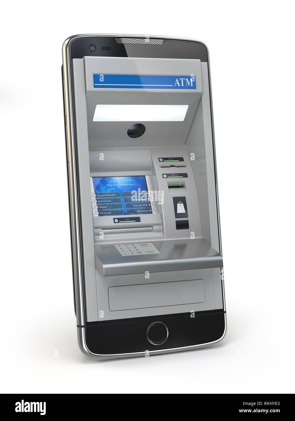 Mobile cash dispenser Cut Out Stock Images & Pictures - Alamy