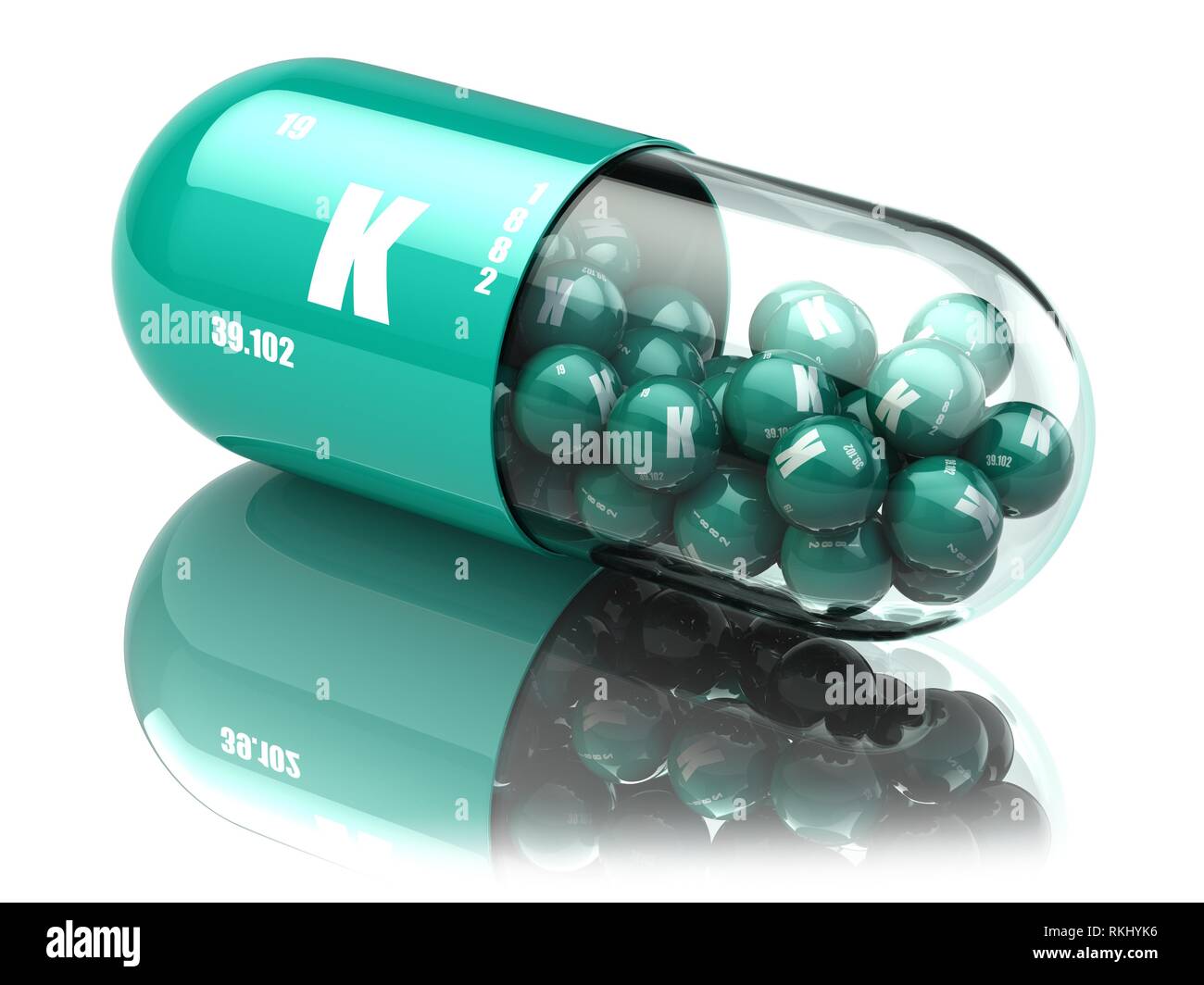Vitamin k illustration Cut Out Stock Images & Pictures - Alamy
