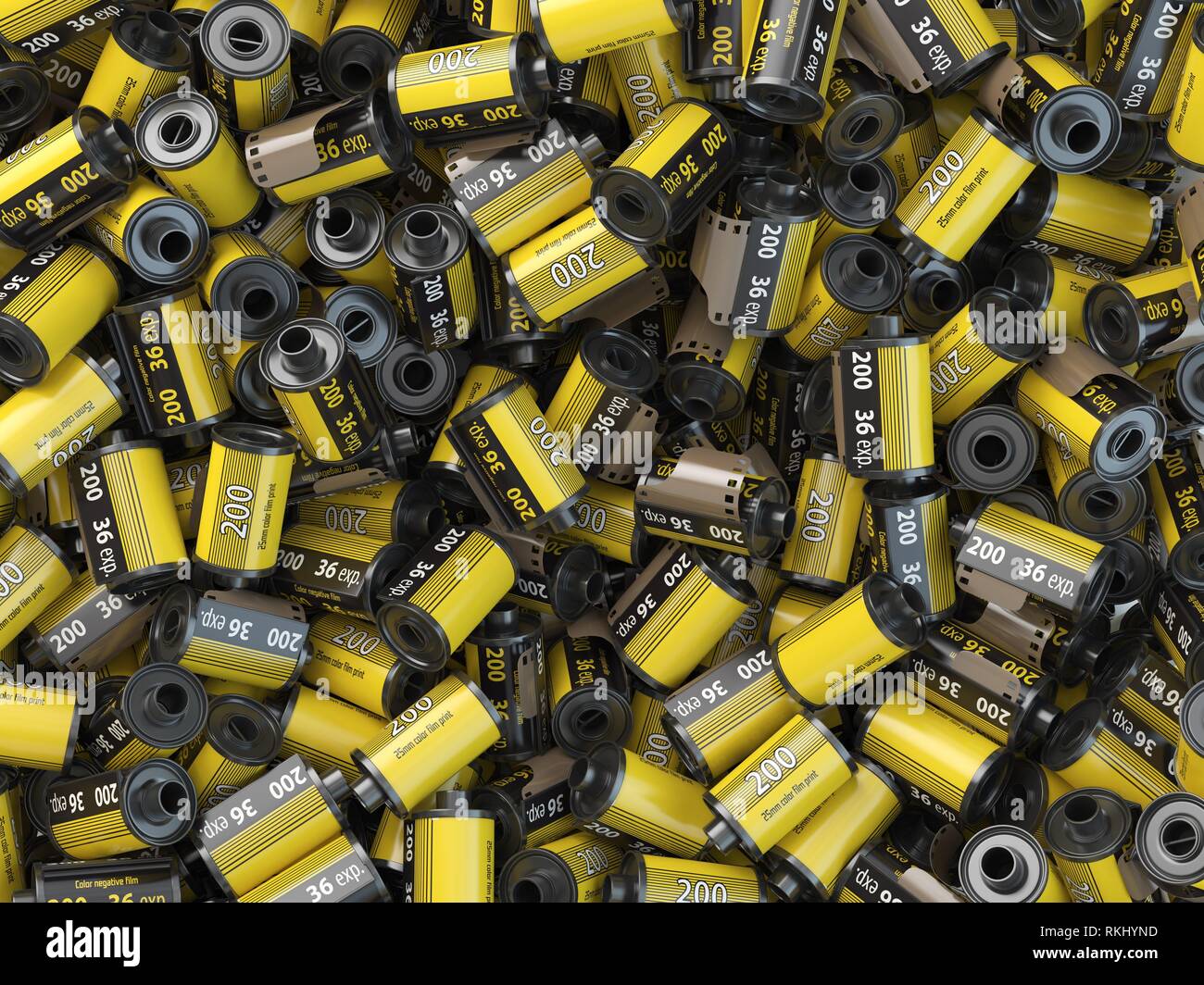 Empty rolls of film hi-res stock photography and images - Alamy