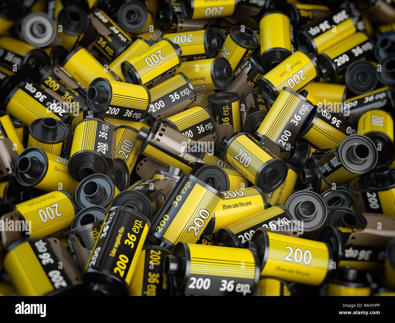 Empty rolls of film hi-res stock photography and images - Alamy