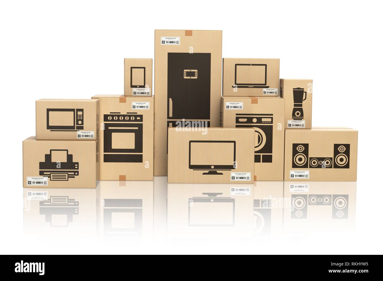 Appliance Boxes High Resolution Stock Photography and Images - Alamy
