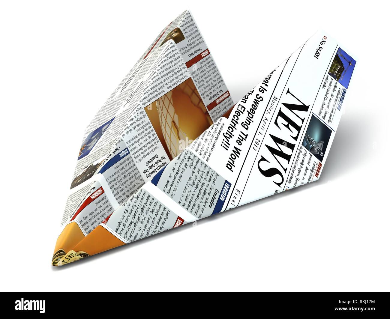 Aircraft newspaper Cut Out Stock Images & Pictures - Alamy