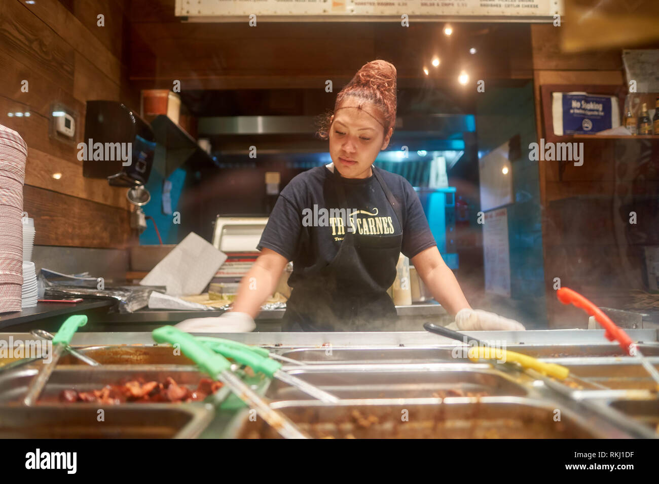Barbeque restaurant interior hi-res stock photography and images - Alamy