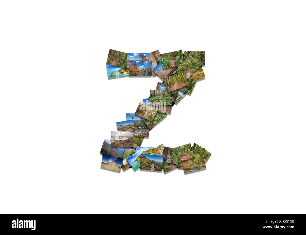 Z alphabet collage element hi-res stock photography and images - Alamy