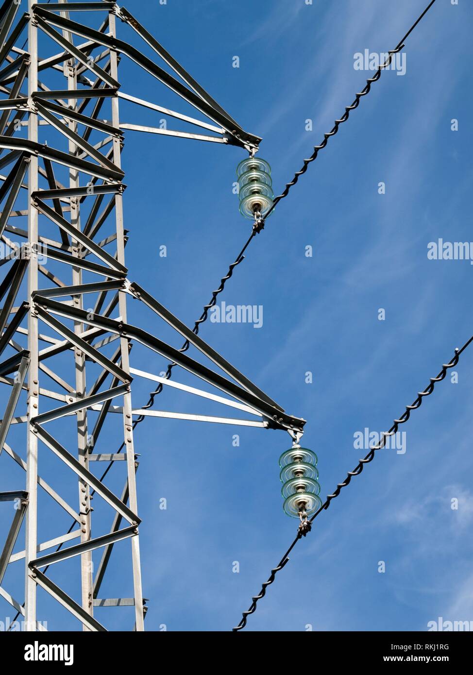Power line vertical hi-res stock photography and images - Alamy