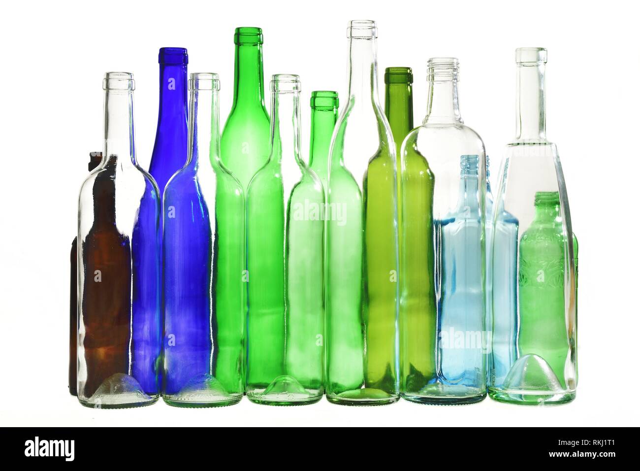 Large Group Empty Recycled Glass High Resolution Stock Photography and ...